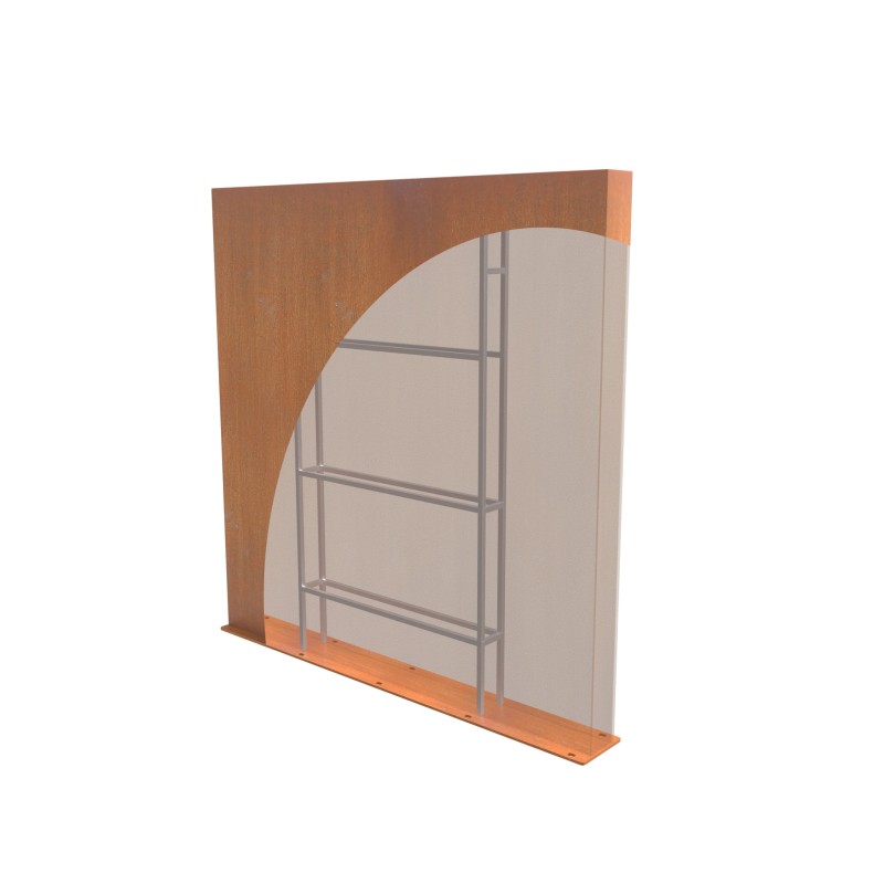 MUR EN ACIER CORTEN en Acier Corten